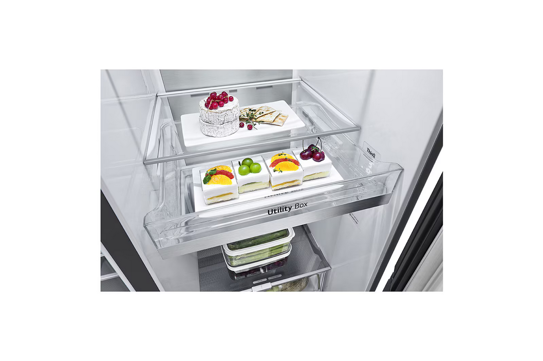 ثلاجه انستافيو 635 لتر ، كومبريسور الانفرتر الخطي ، تطبيق التحكم عن بعد ، أسود